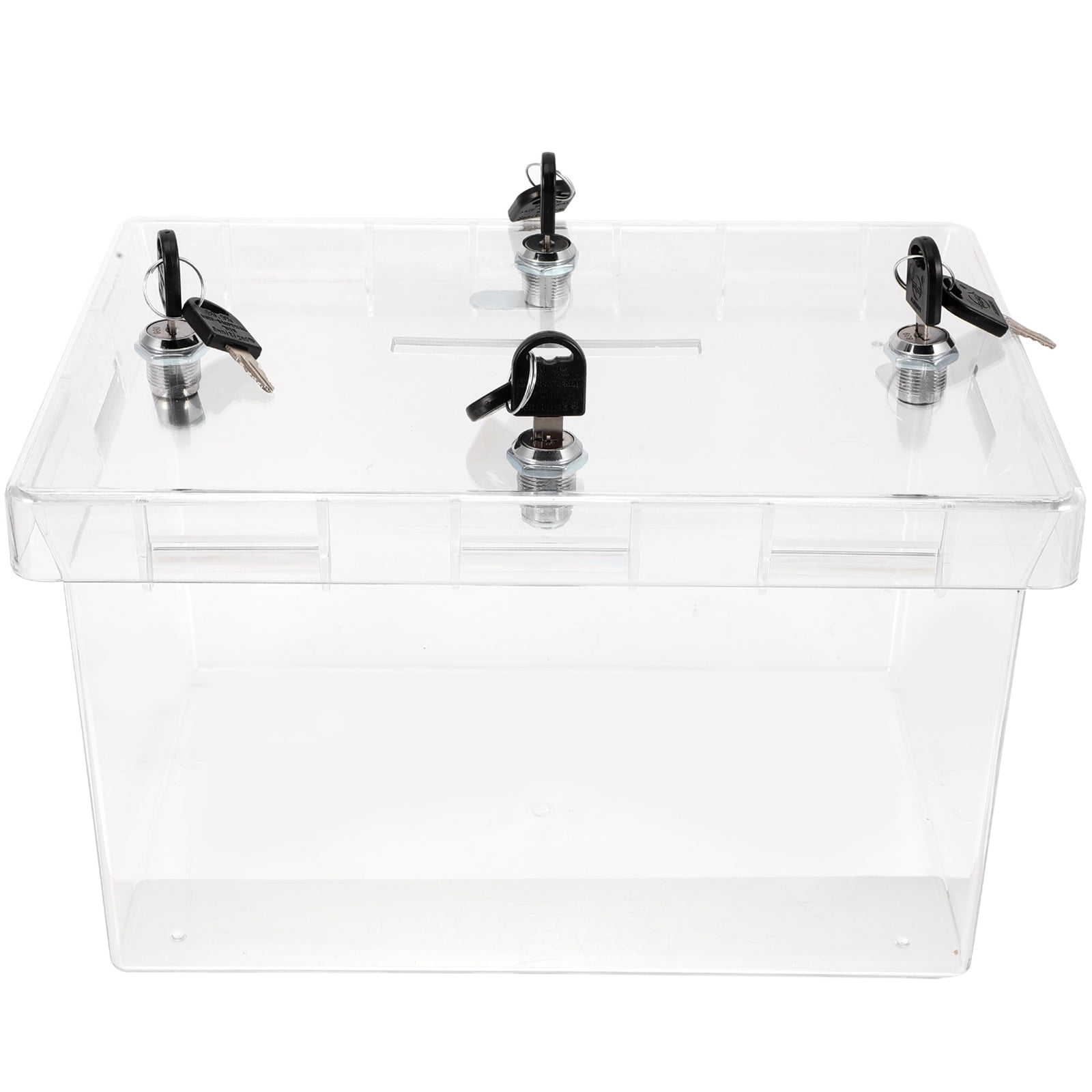 OFFIGAM Transparent Acrylic Wedding Card Box with Locks for Storage and ...