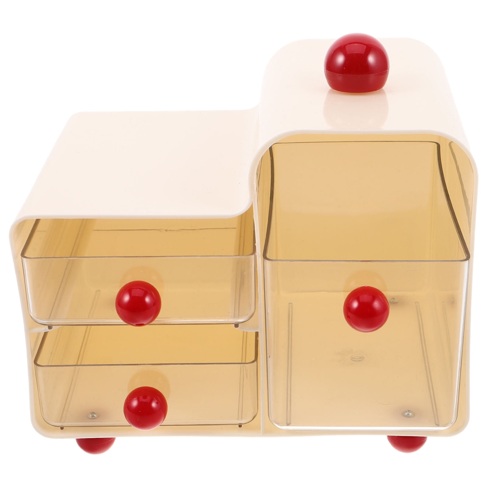 OFFIGAM Transparent Plastic Desktop Organizer with Drawers for ...