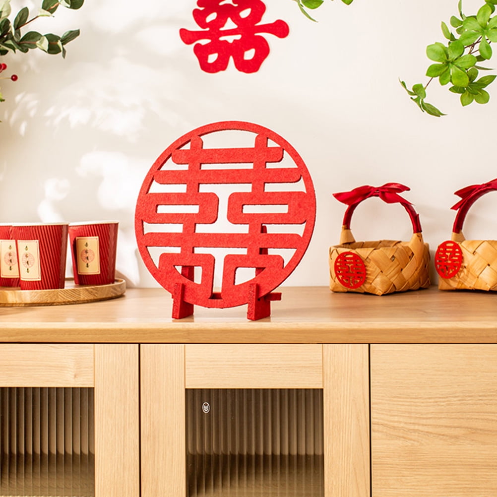 OFFIGAM Welcome Wedding Sign Red Felt Sign for Grooms 1Pcs - Walmart.com