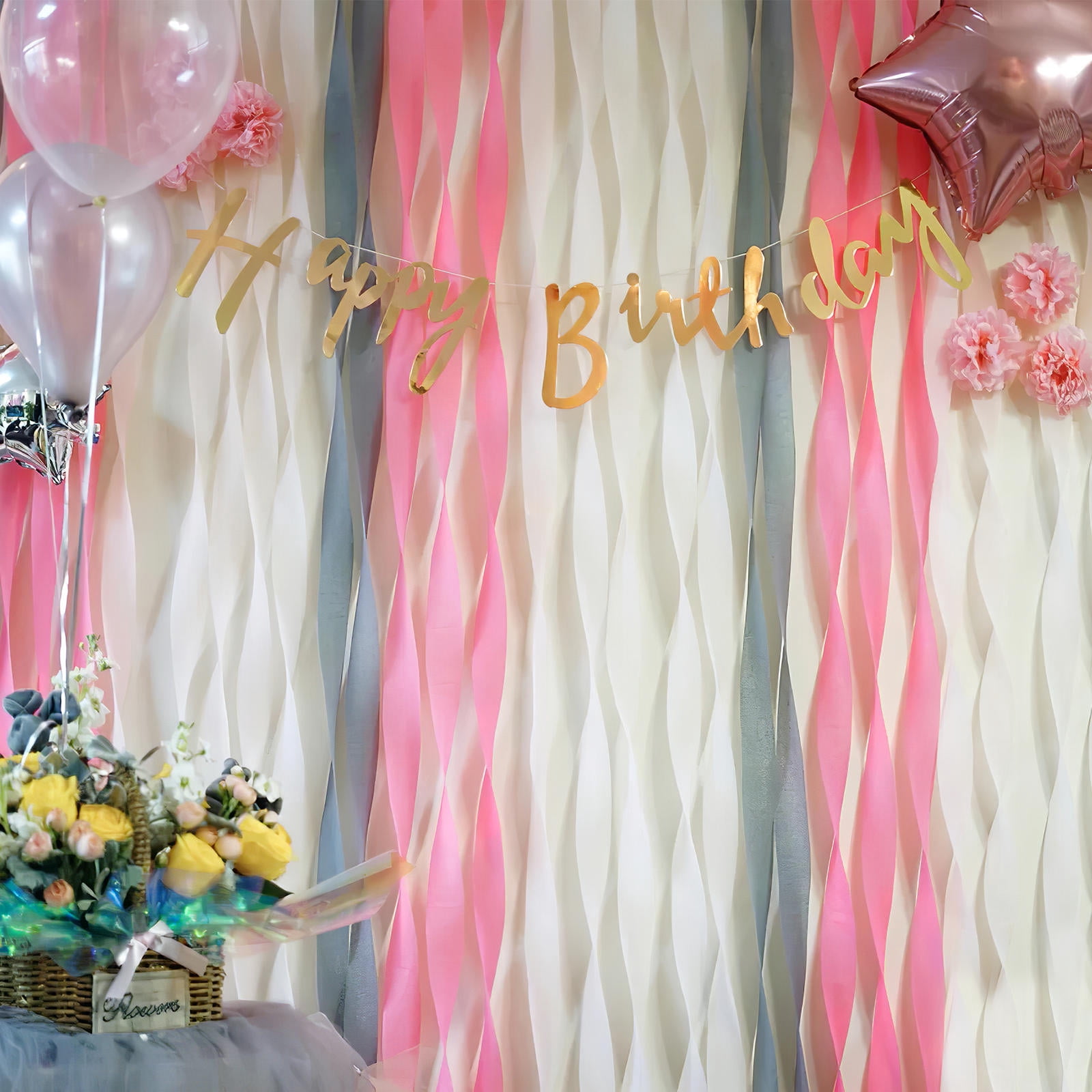 OFFIGAM Window Display Background Paper Ribbon Streamers for Decoration ...