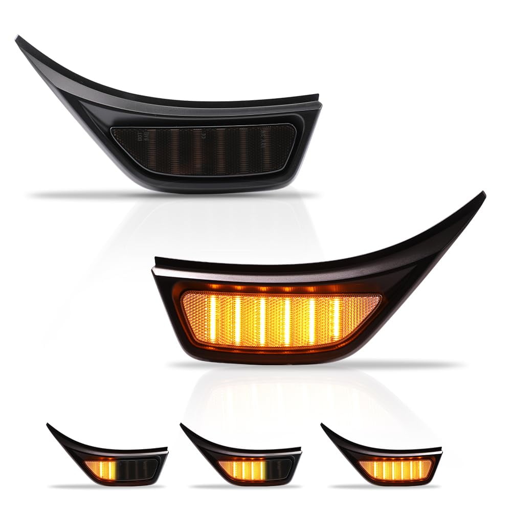 OFFKAT Sequential Front Fender SSF20 Side Marker Lights Wrangler JL JLU and 2020-2023 Gladiator ...