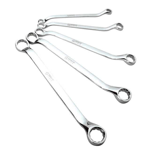 Sunex 9950 5-Piece Fractional SAE Double Box End Wrench Set - Walmart.com
