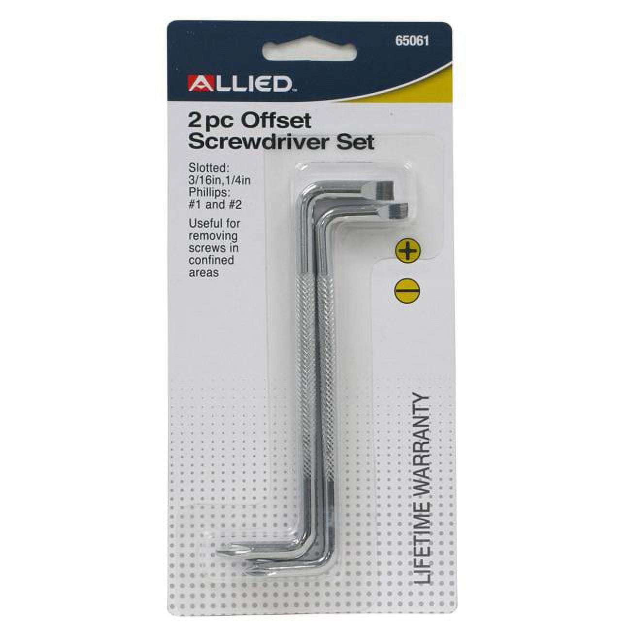 Allied Tools 65061 2-Piece Offset Screwdriver Set, Black - Walmart.com