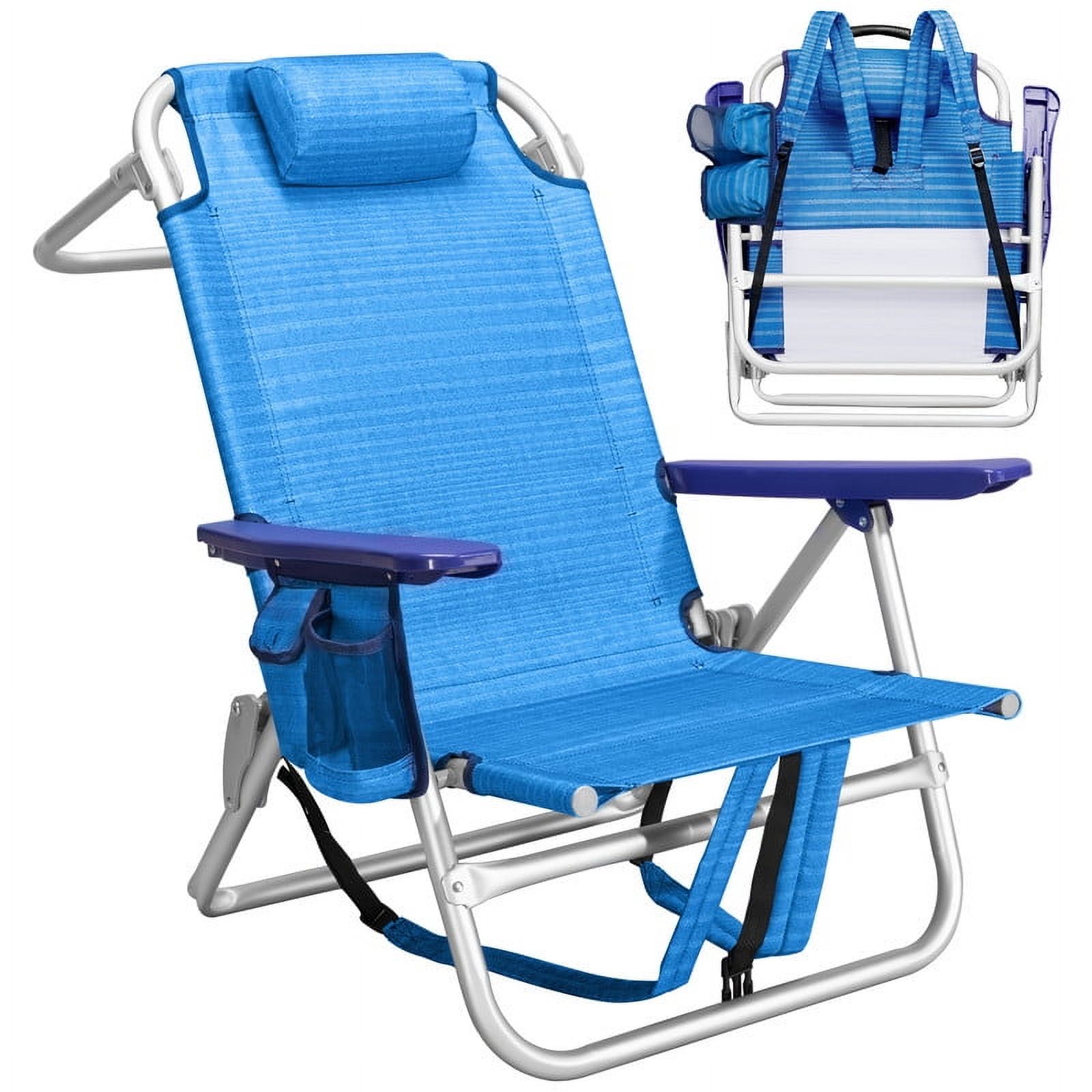 OFIKA Backpack Beach Chairs for Adults - Folding Heavy Duty Camping ...