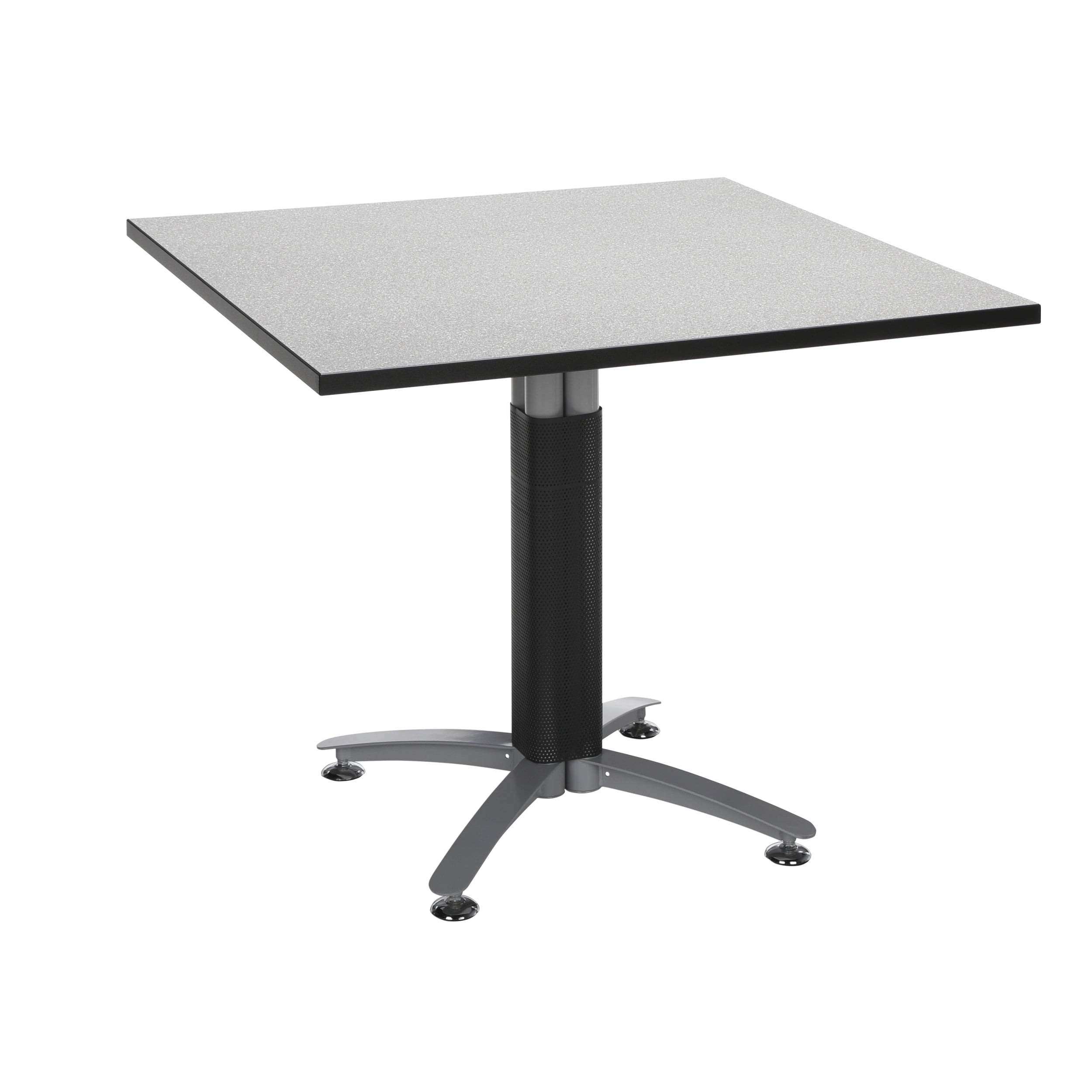 OFM 36" Multi-Purpose Square Table with Metal Mesh Base, in Gray Nebula ...