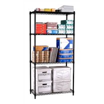 OFM X5 Series Model S3618 36" x 18" Wire Shelf, Black, Pack of 2 ...