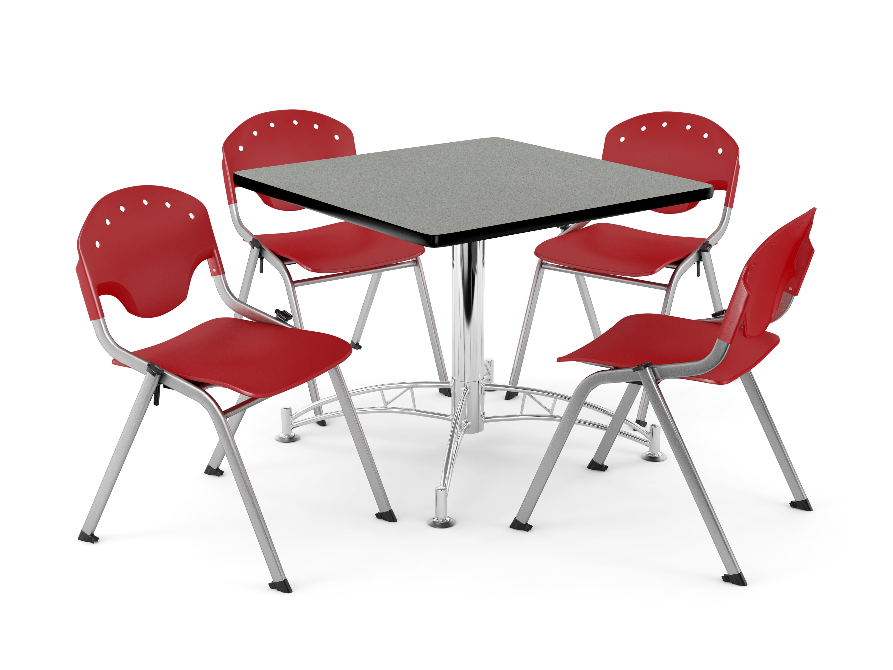 OFM Core Collection Breakroom Set, 42" Square Multi-purpose Table in ...