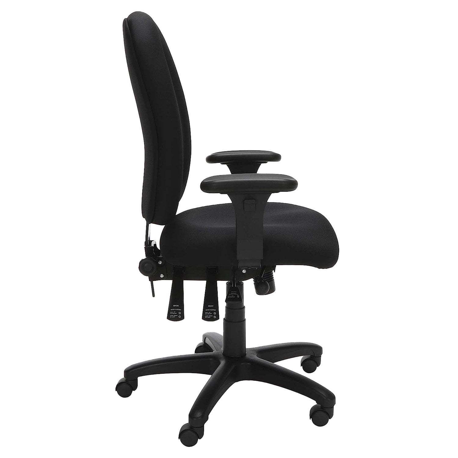 OFM Ergonomic Task Chair with Arms, Mid Back Black - Walmart.com