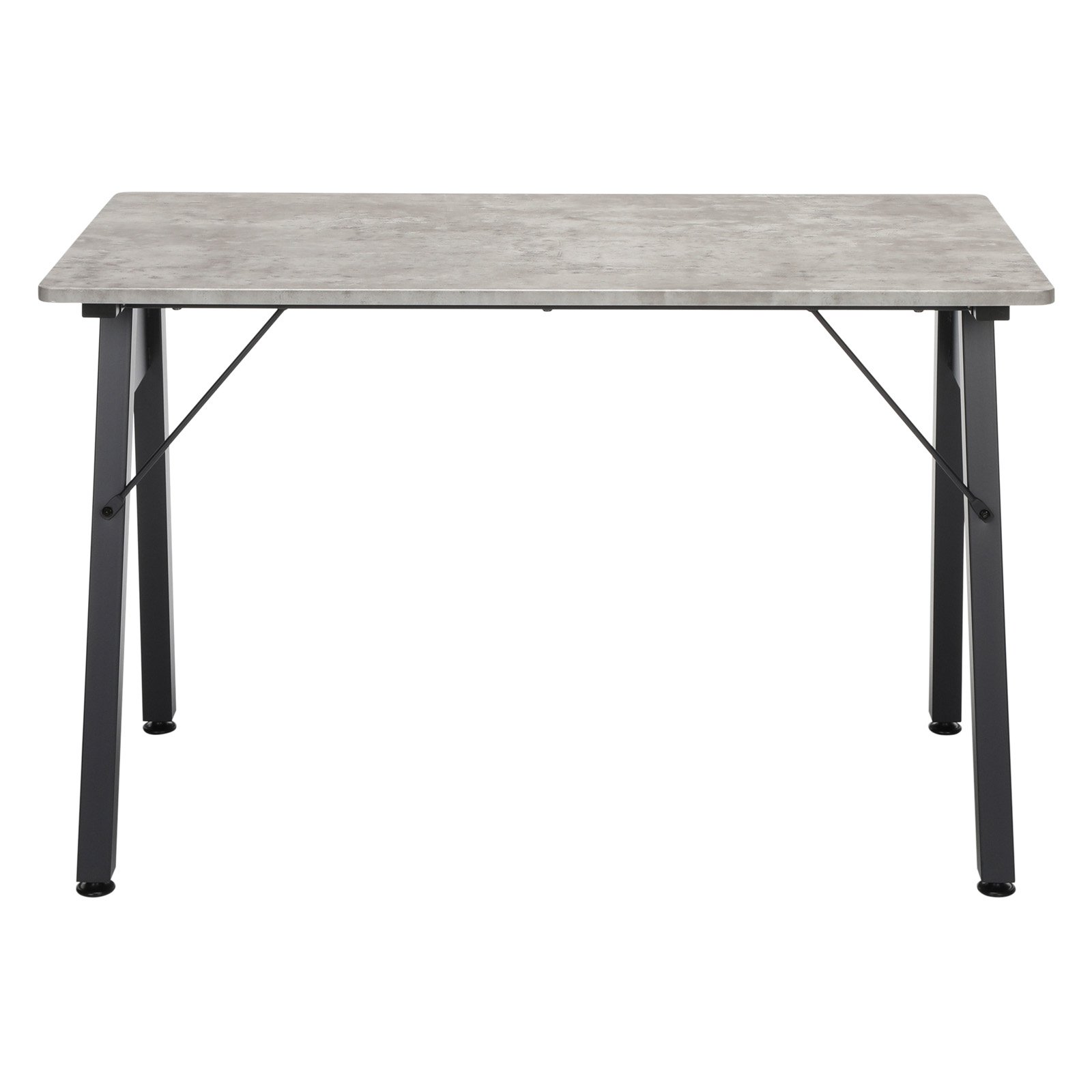 OFM Essentials Collection 48" Table Desk, in Concrete (ESS-1050-BLK-CNC ...