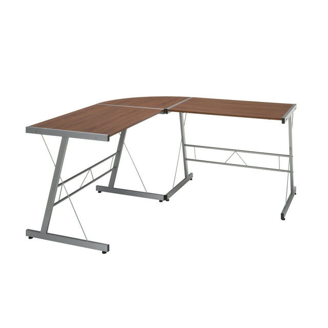 OFM Essentials Collection 60" Metal Frame L-Shaped Desk, Corner ...