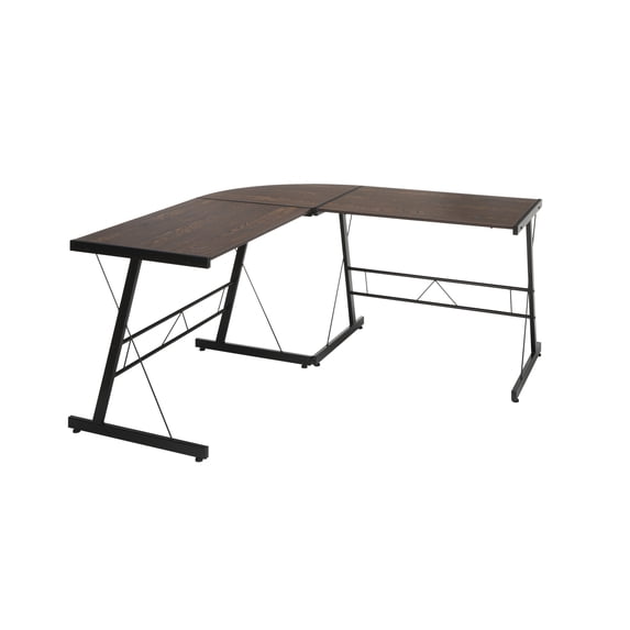 OFM Essentials Collection 60" Metal Frame L-Shaped Desk, Corner ...