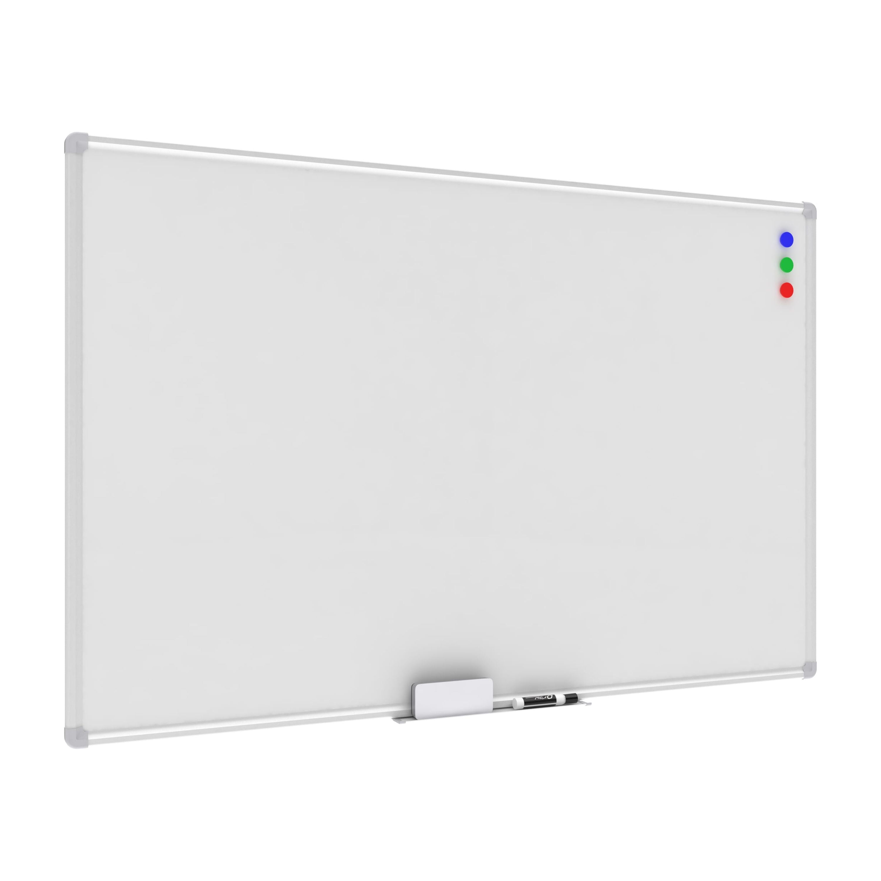 OFM Essentials Collection Magnetic Whiteboard with Aluminum Frame and ...