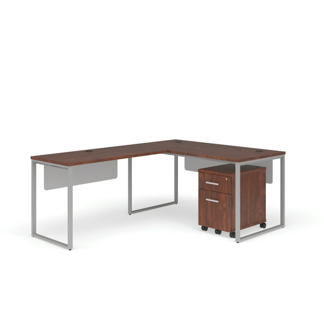 OFM Fulcrum Series Office Furniture Set, 60" Desk with Return, Filing ...