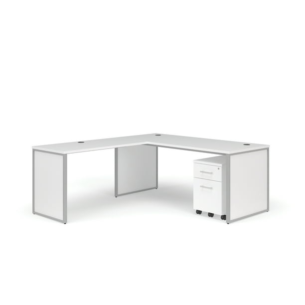 OFM Fulcrum Series Office Furniture Set, 72" Desk with Return, Filing ...