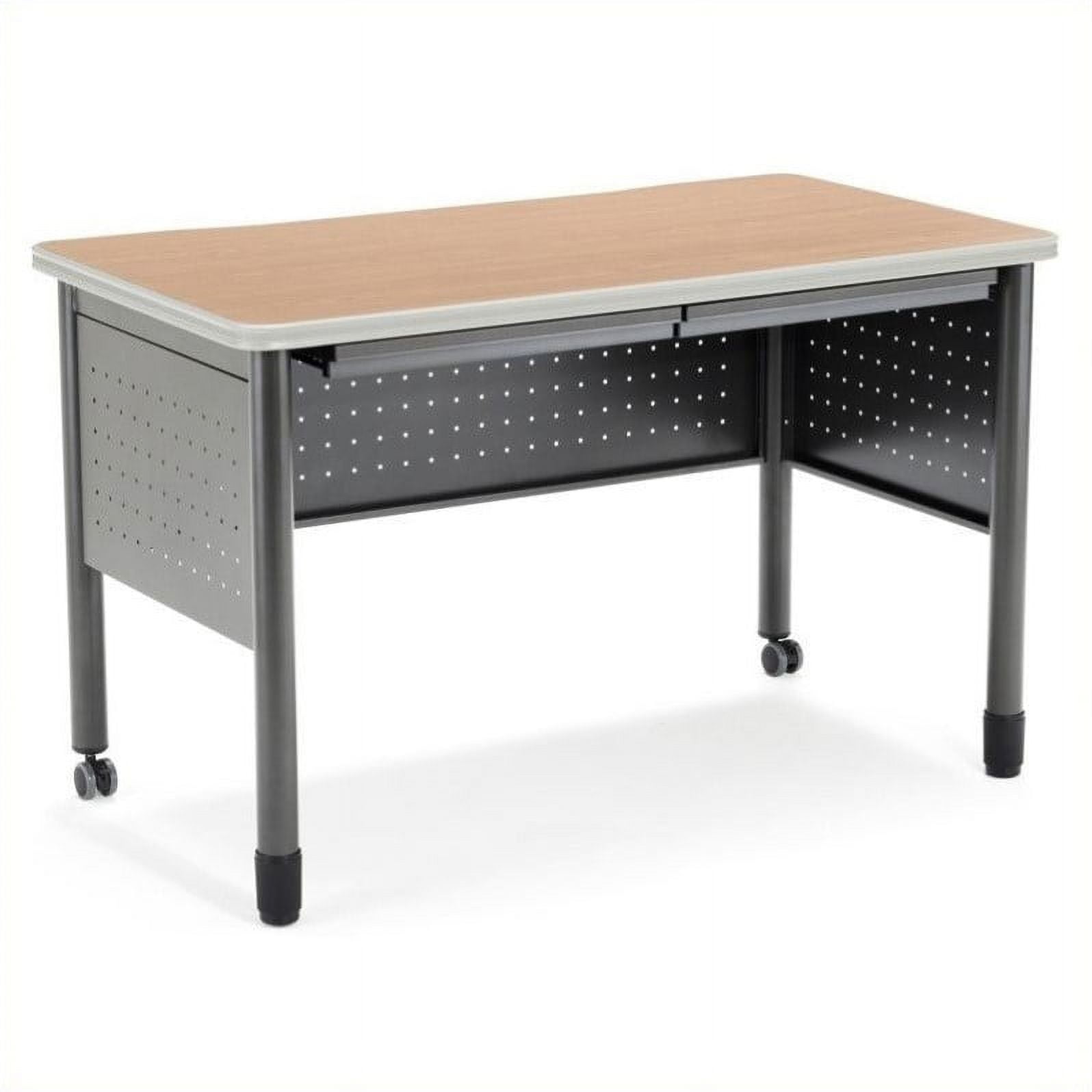 OFM Mesa Series 47.25" Training Table with Drawers in Maple - Walmart.com