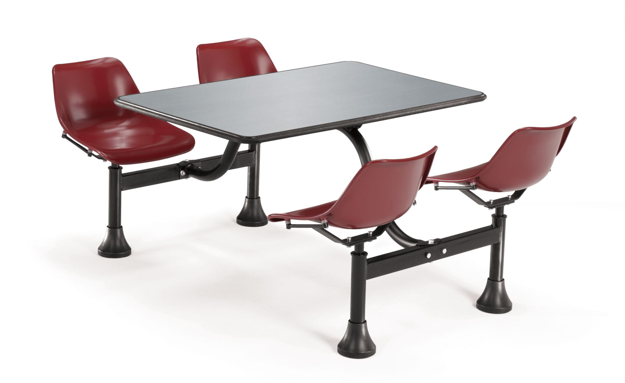 OFM Cluster Seating Table - 30 Stainless Steel Top - Seats - Walmart.com