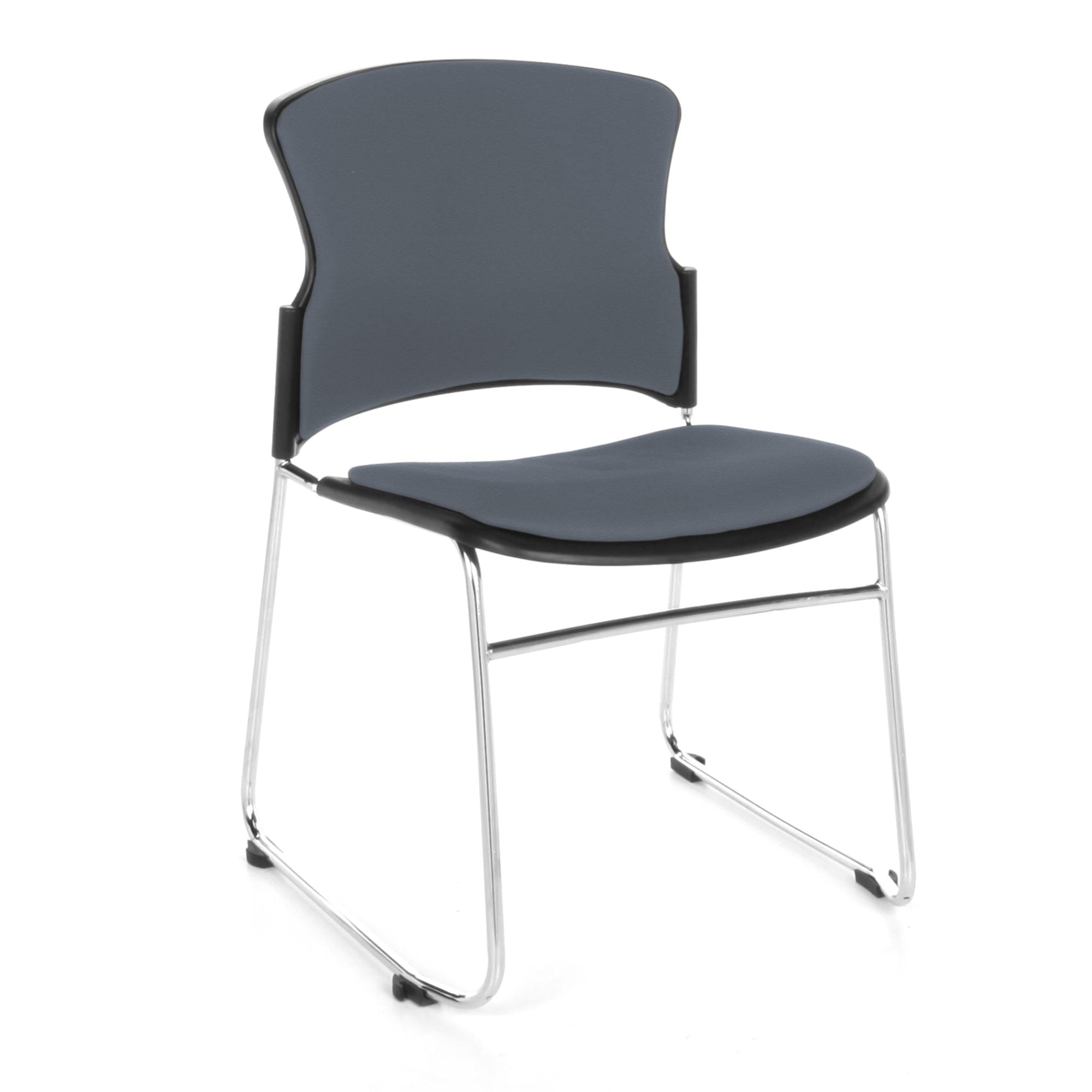 OFM Model 310-F Multi-Use Stack Chair with Fabric Seat and Back, Gray ...