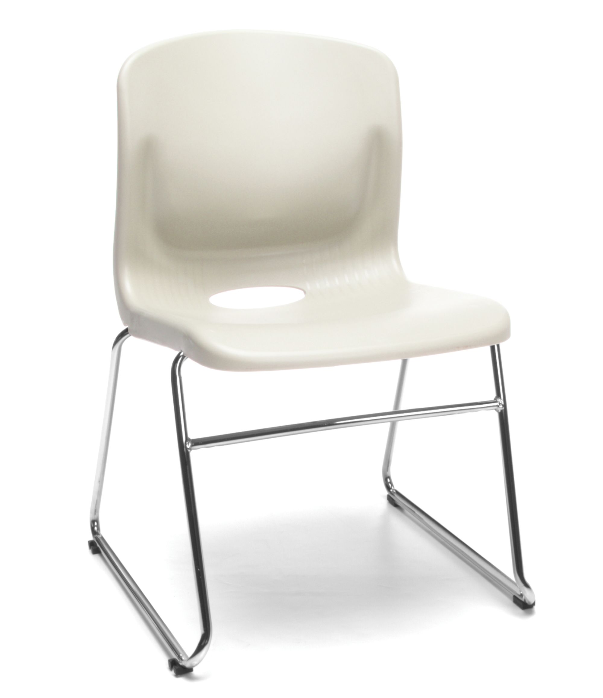 OFM Model 315 Multi-Use Stack Chair, Plastic Seat and Back, Ivory, Pack ...