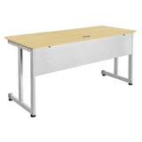 OFM Model 55218 24" x 60" Modular Desk and Worktable, Maple with Silver ...