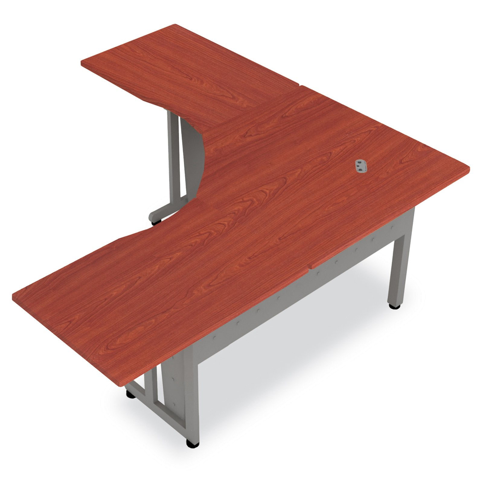 OFM 55223-CHY L-Shapped Workstation 60 x 60 in. - Cherry - Walmart.com
