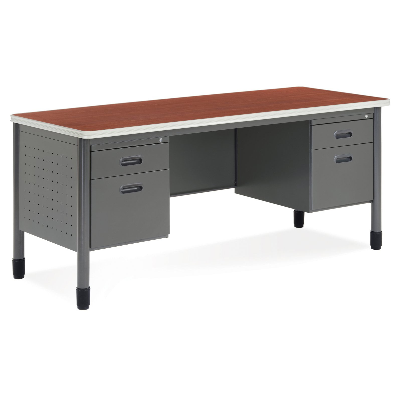 OFM Model 66266 Double Pedestal Steel Credenza with Laminate Top ...