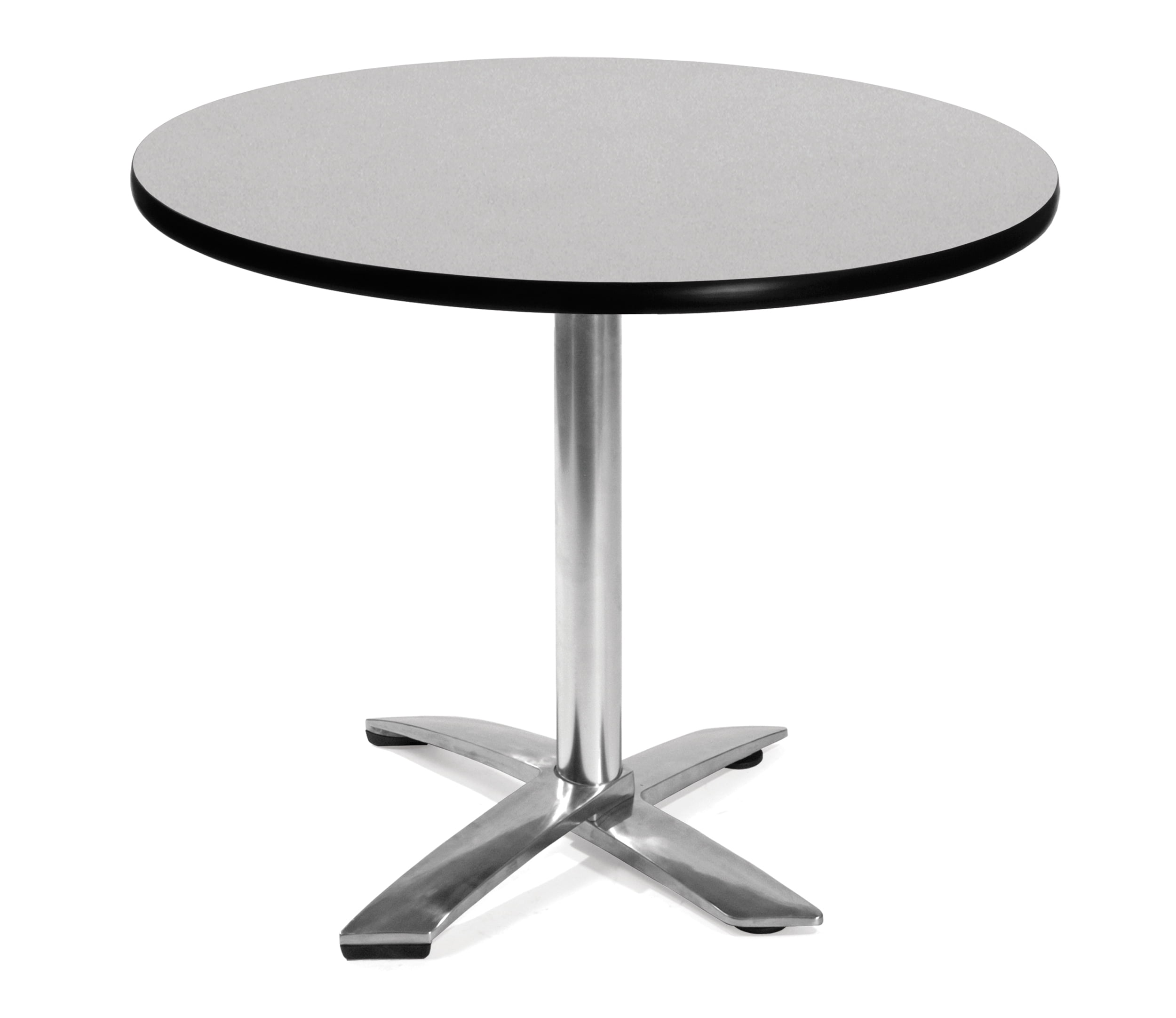 OFM Model FT36RD 36" Round Flip-Top Multi-Purpose Table, Gray Nebula ...