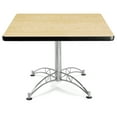 OFM Model LT42SQ 42" Multi-Purpose Square Table with Chrome-Plated ...