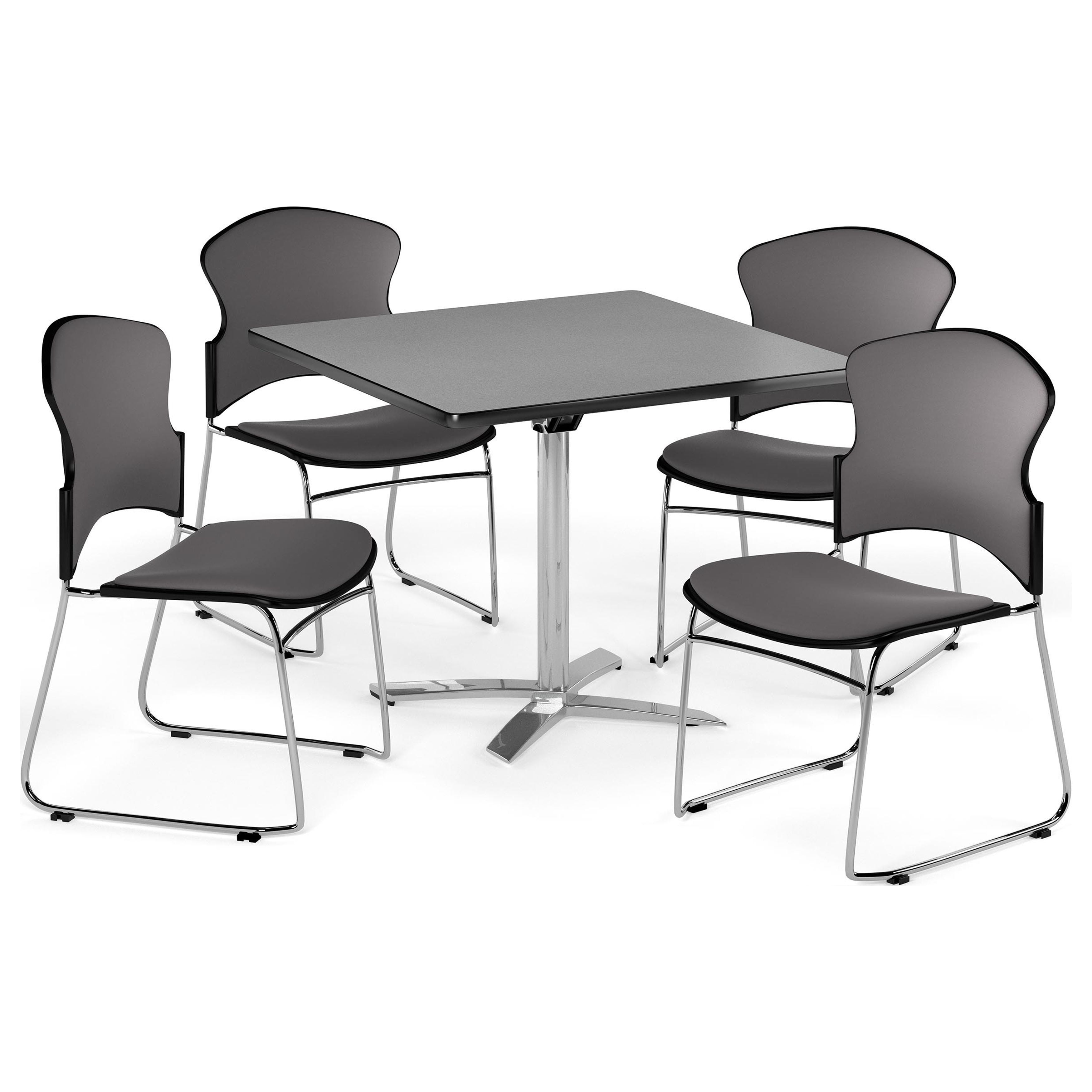 OFM PKG-BRK-038-0005 Breakroom Package Featuring 36 in. Square Flip Top ...