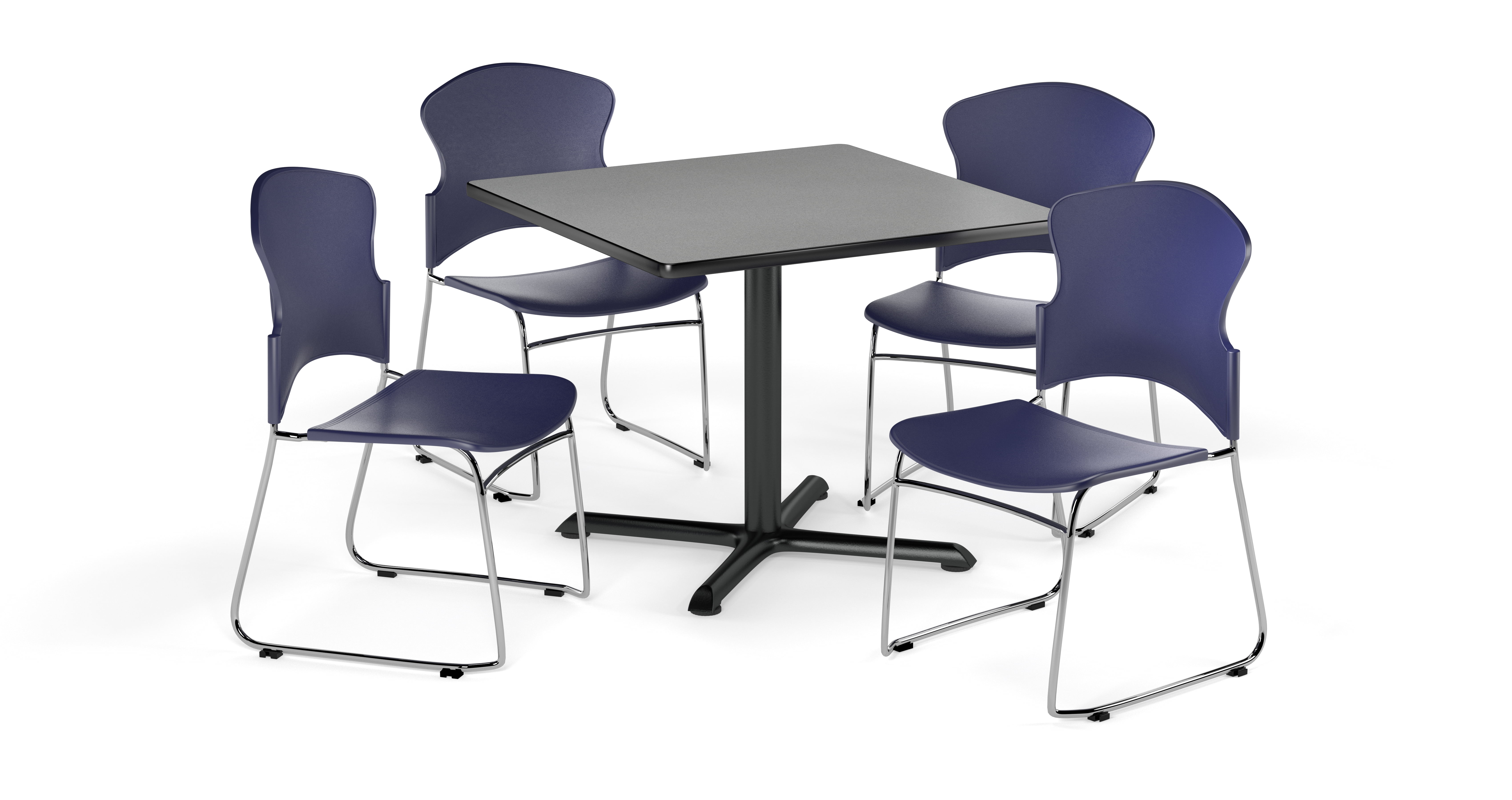 OFM PKG-BRK-036-0008 Breakroom Package Featuring 42 in. Square Multi ...