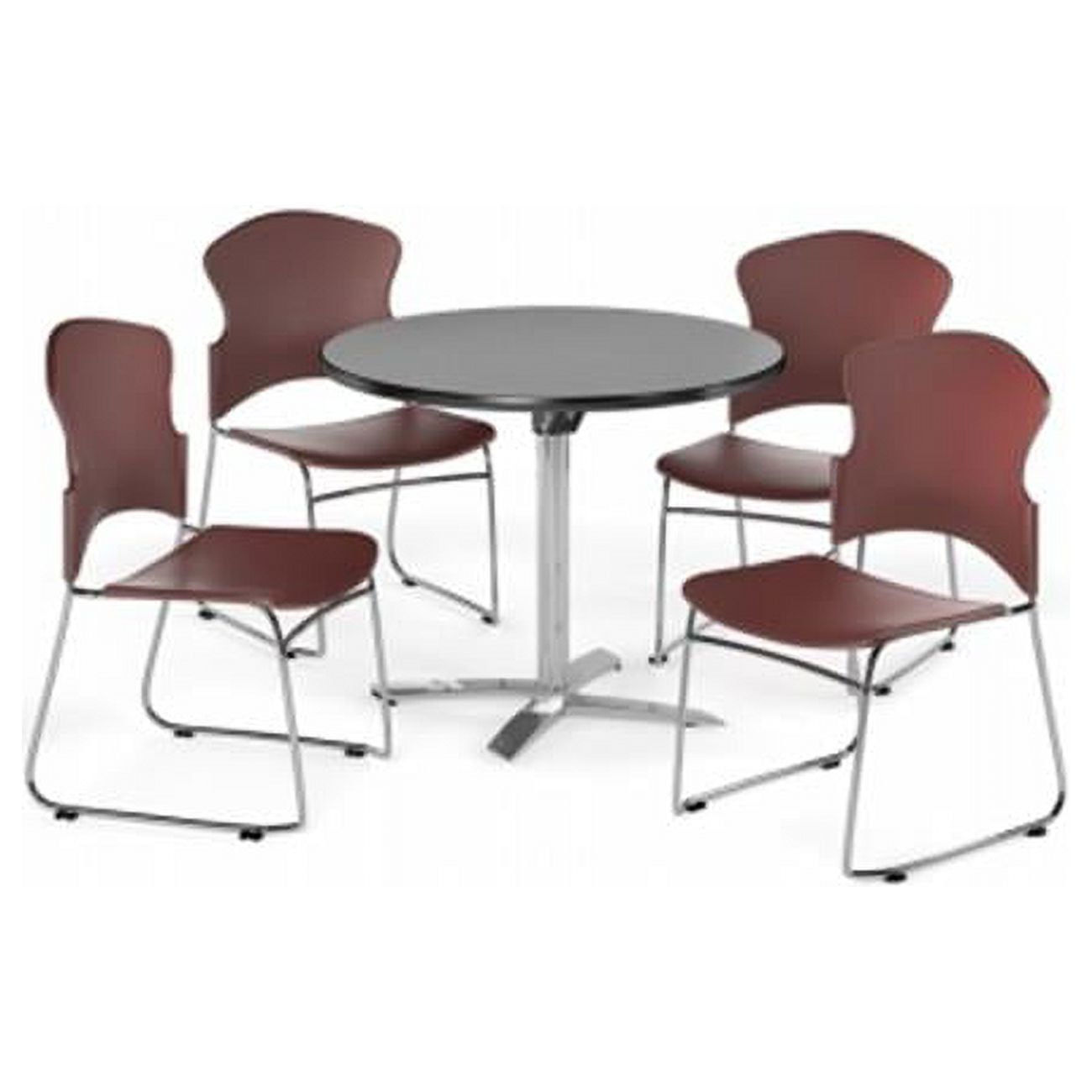 OFM PKG-BRK-031-0014 Breakroom Package Featuring 36 in. Round Flip Top ...