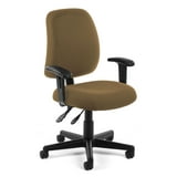 OFM Posture Task Office Chair With Arms in Taupe - Walmart.com