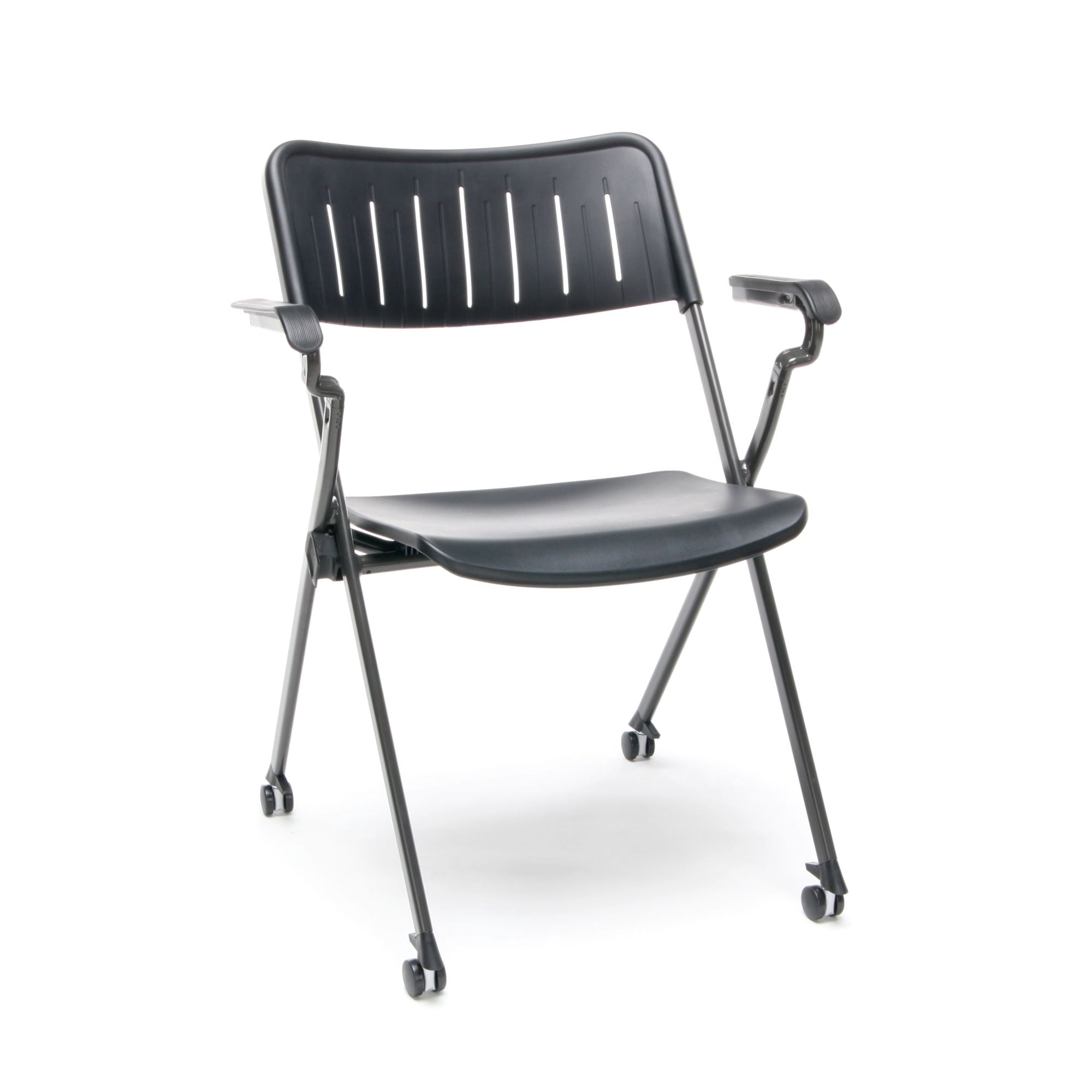 OFM Stanza Series Model 309-P Plastic Nesting Stack Chair with Arms ...
