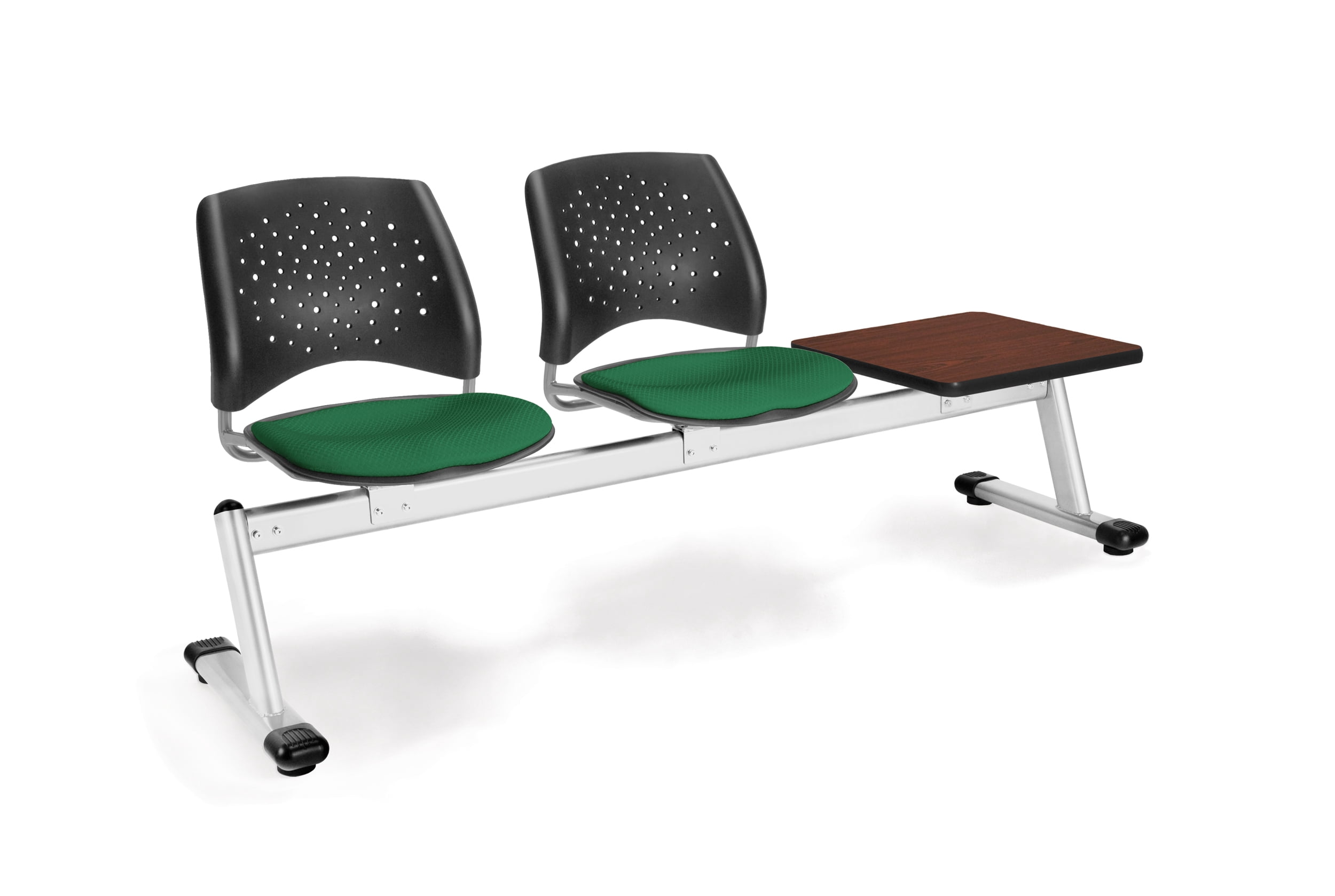 OFM Stars Series Model 323T 3-Unit Beam Seating with 2 Fabric Seats & 1 ...