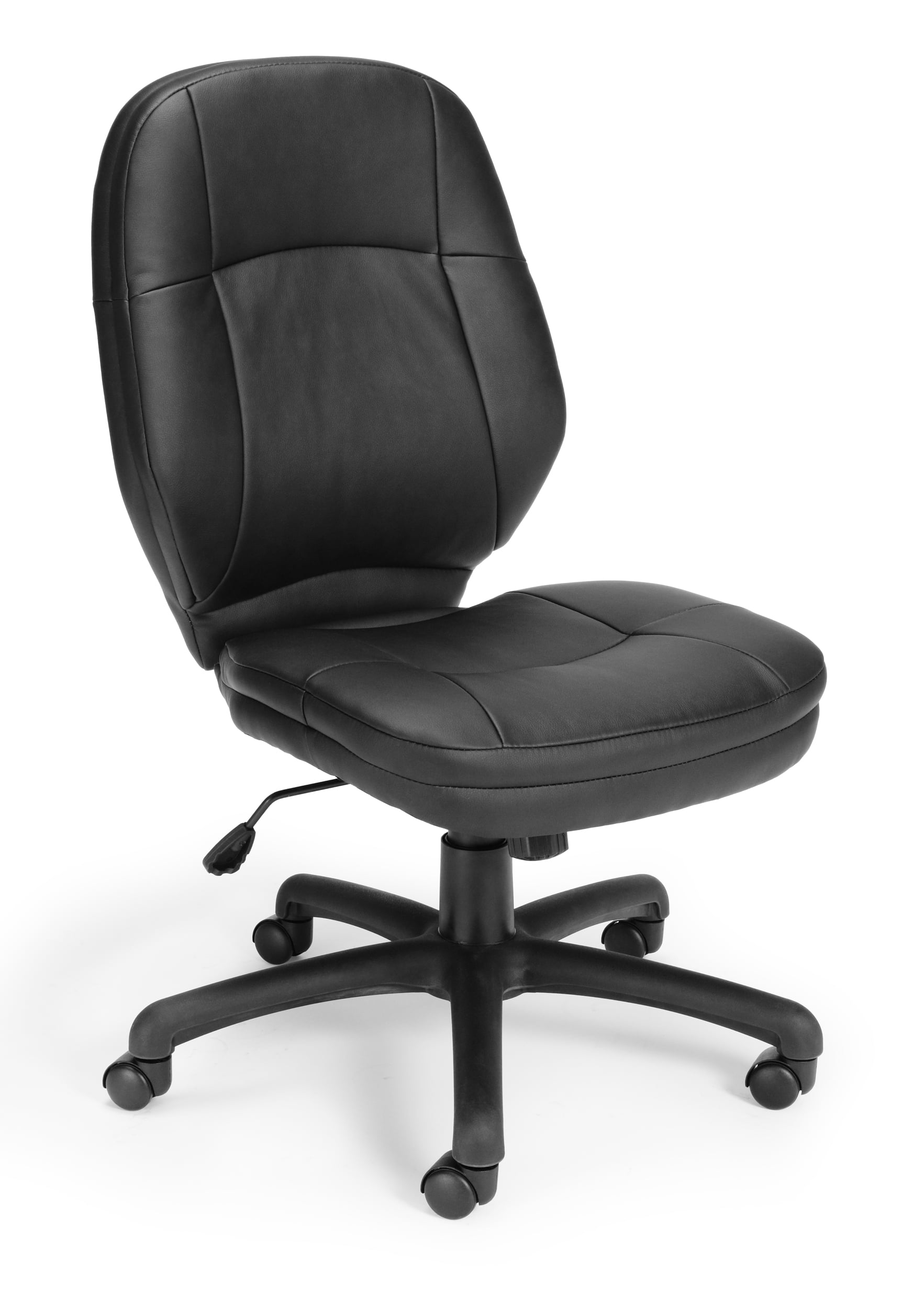 OFM Stimulus Series Executive Mid-Back Armless Chair, Black - Walmart.com