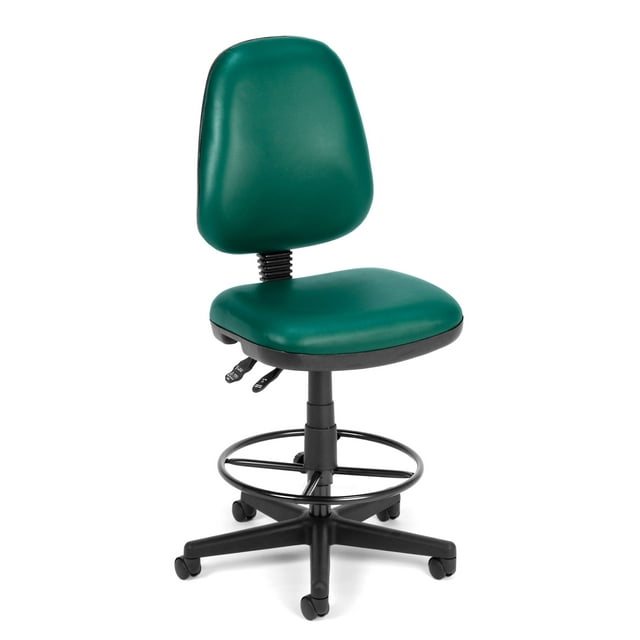 OFM Straton Series Model 119-VAM-DK Armless Swivel Task Chair with ...