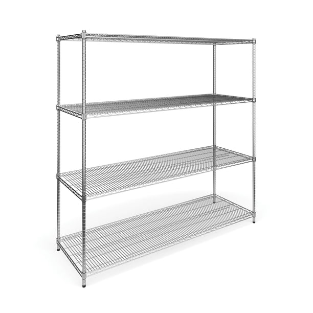 OFM X5 Series Model X5R-2472 24" x 72" 4 Shelf Rack Preconfigured Kit ...