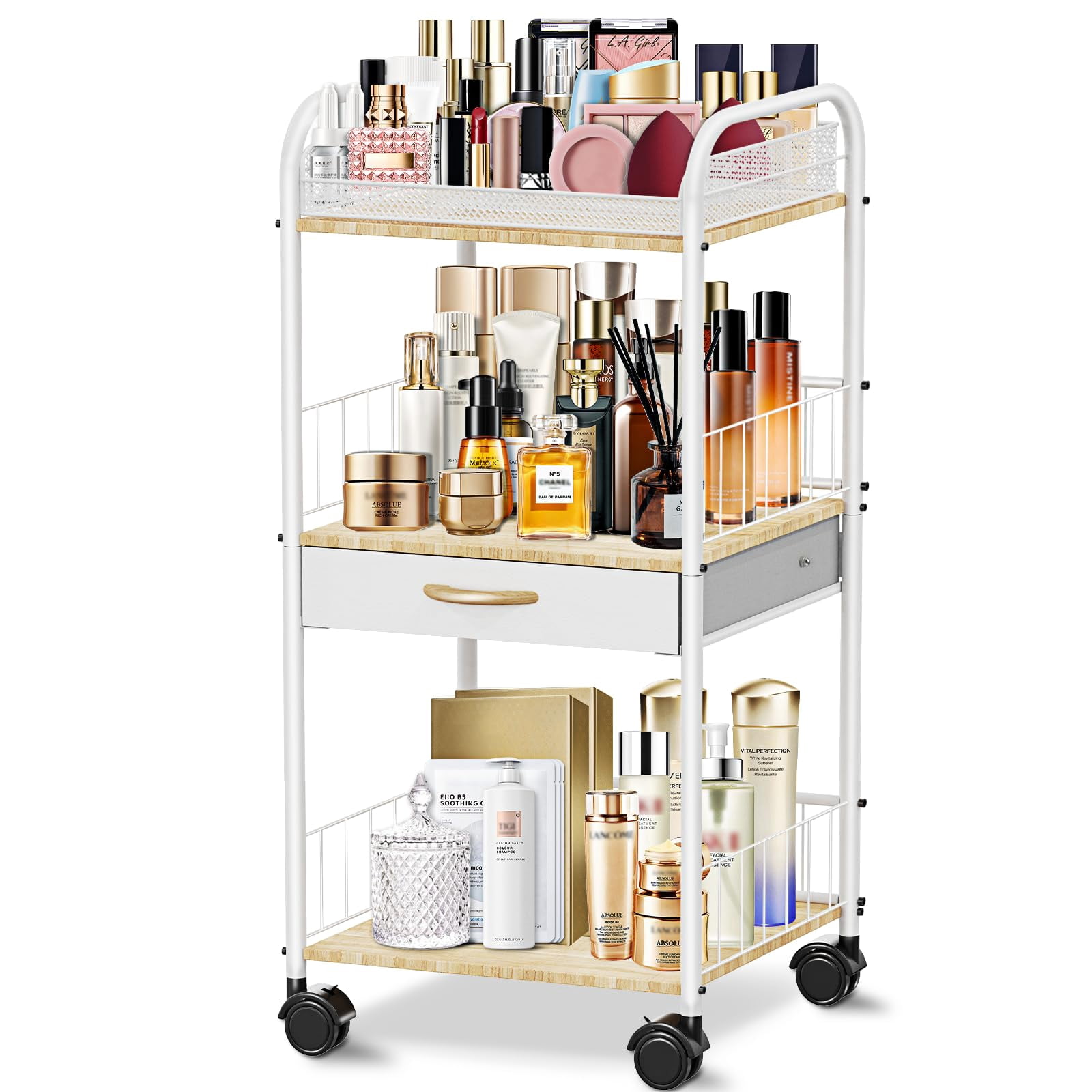 OFUSUY Makeup Organizer, Floor TSF6 Skincare Organizer, Make Up and ...