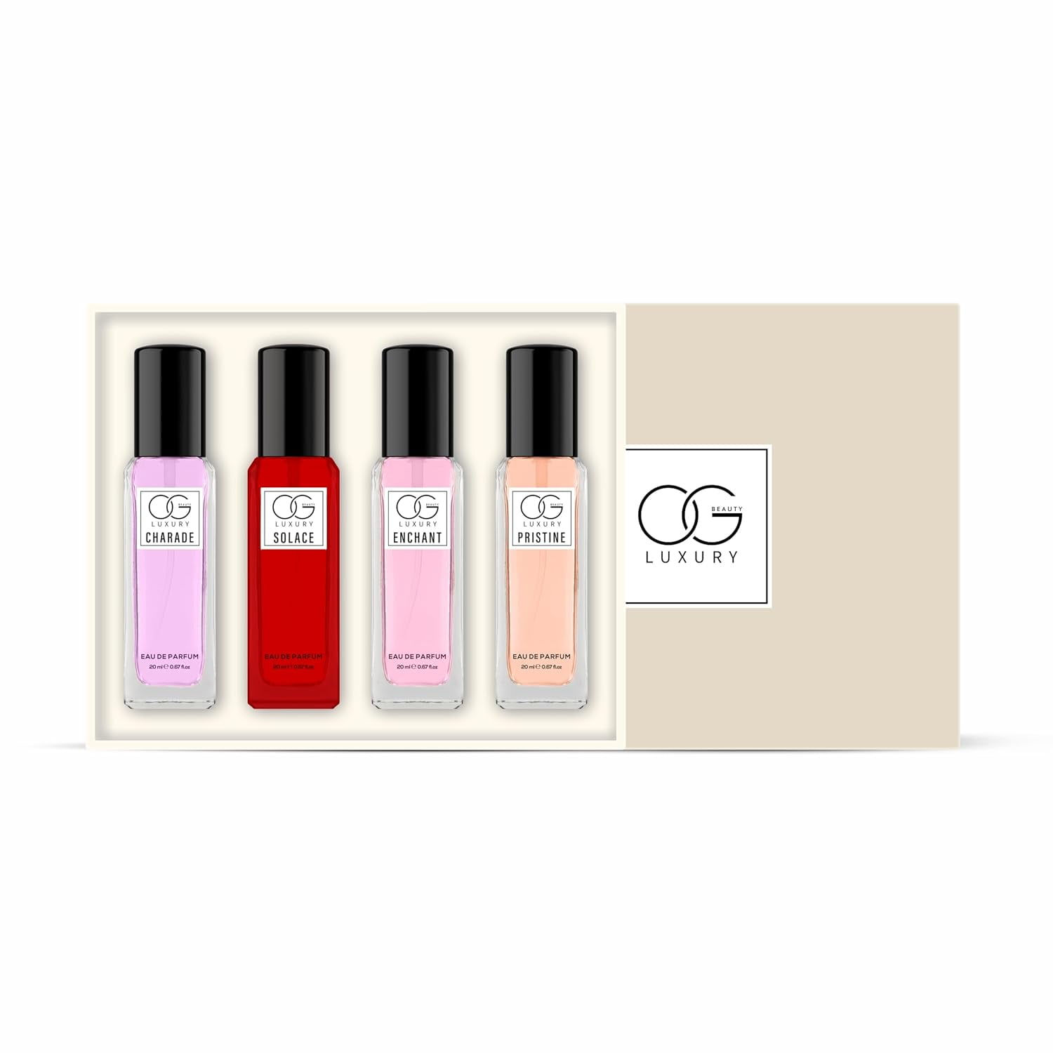 OG Beauty Luxury Perfume Gift Set - Pack Of 4x 20ml, 0.6 Fl.oz. Each ...