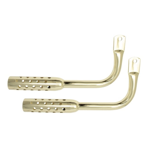 OG Lowrider Classic Mufflers Gangster w/Holes Gold - Walmart.com