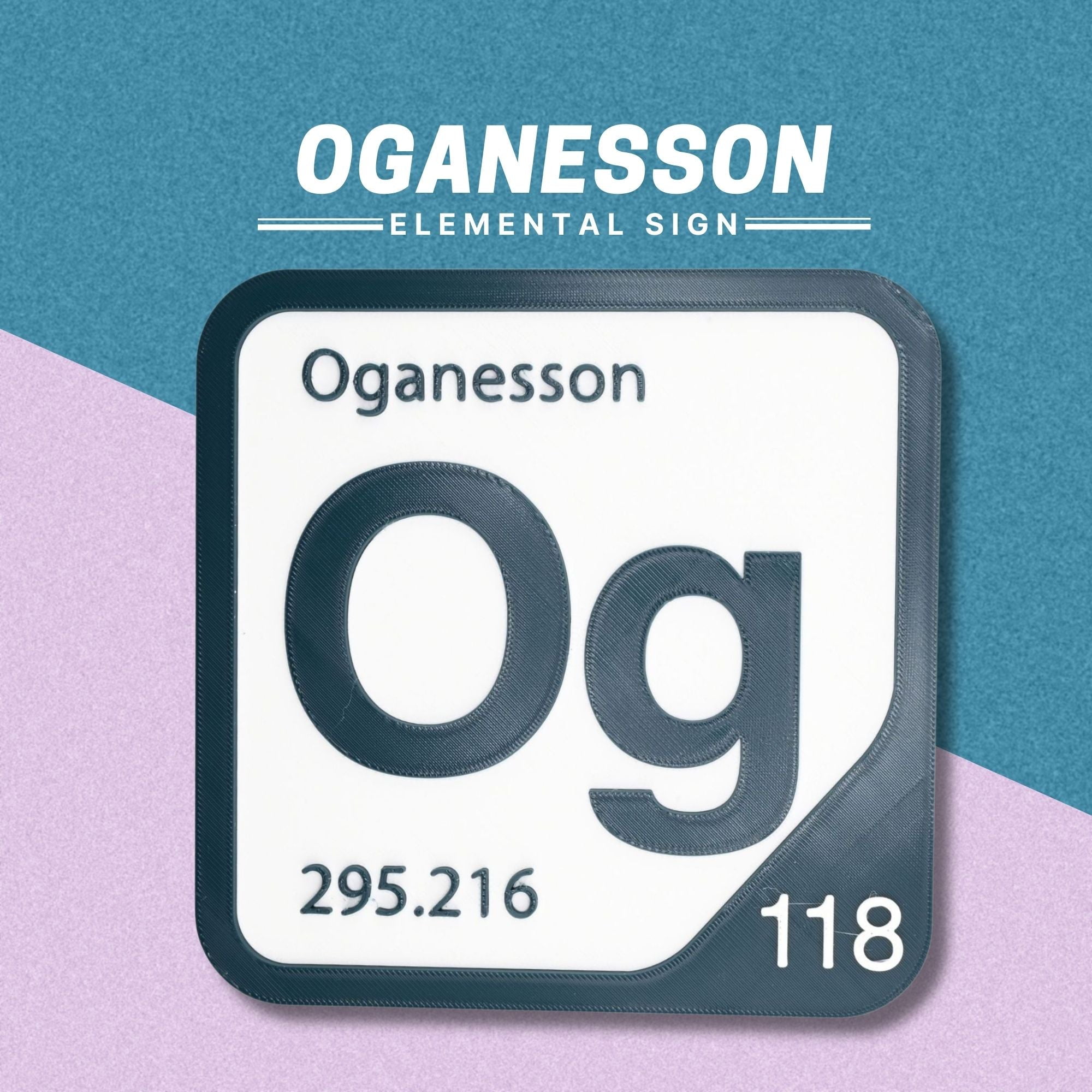 OGANESSON Periodic Table Tile – Educational Wall Art for Science Lovers ...