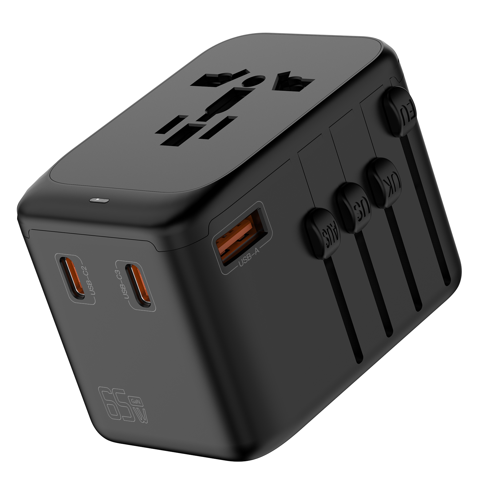 Travel Smart by Conair All-in-One Adapter with USB, 3 Outlets - Walmart.com