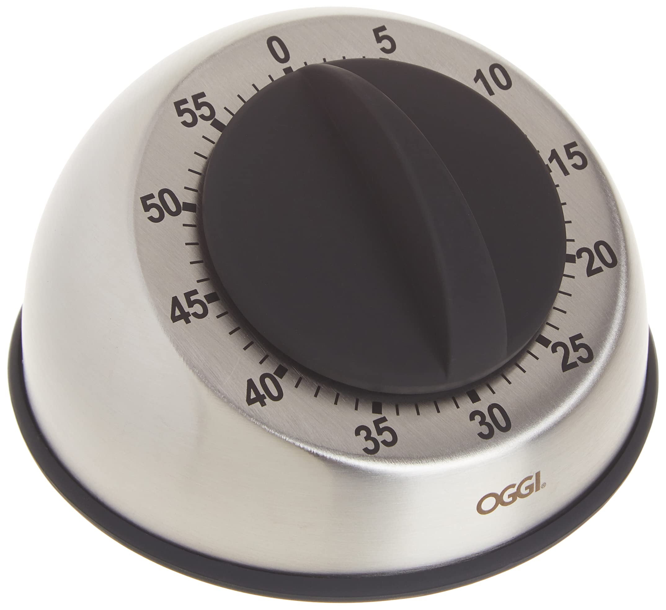 OGGI Countdown 60-Minute Kitchen Timer- Stainless Steel Countdown Timer ...
