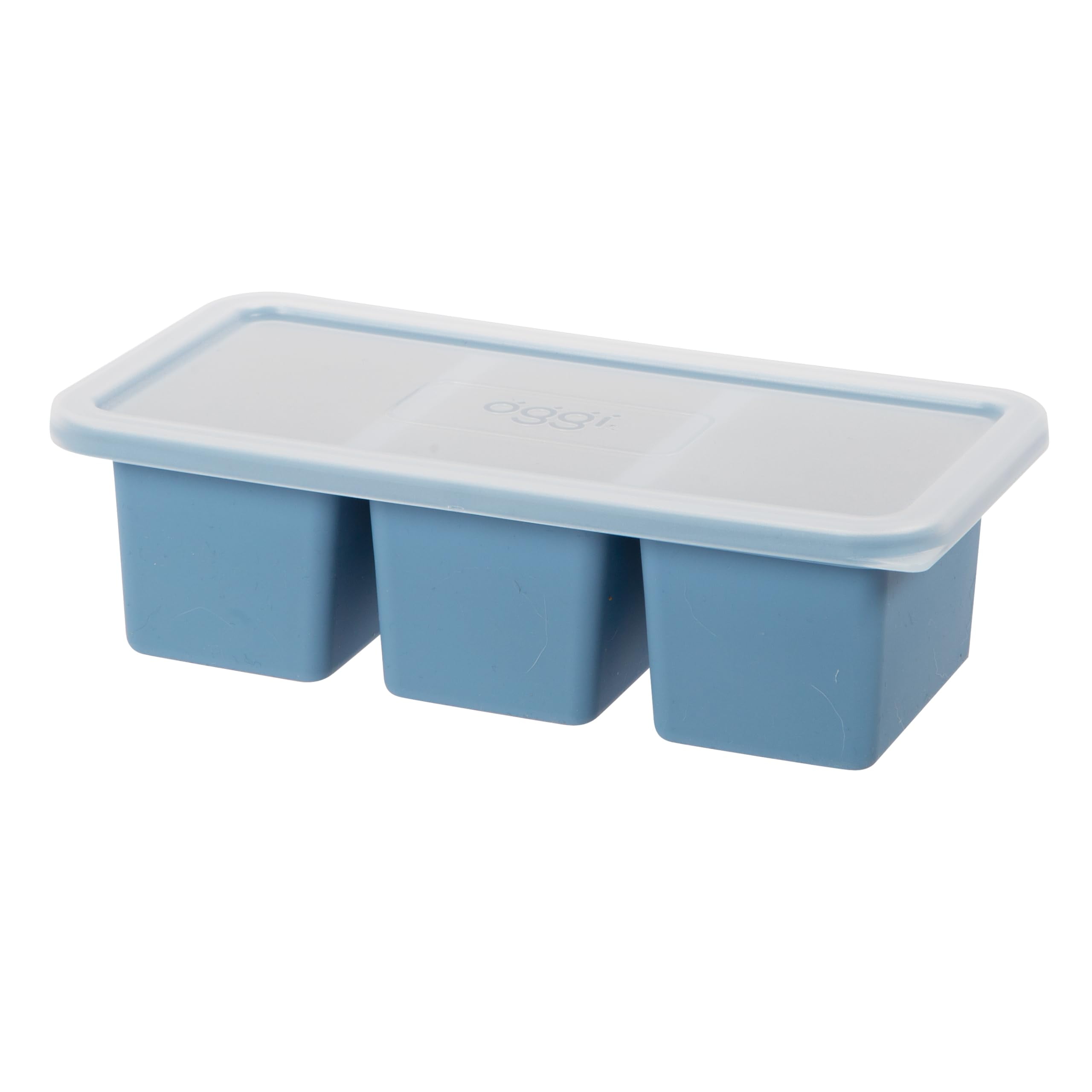 OGGI Prep & Portion Silicone Freezer Trays with Lid - Freezer Molds for ...