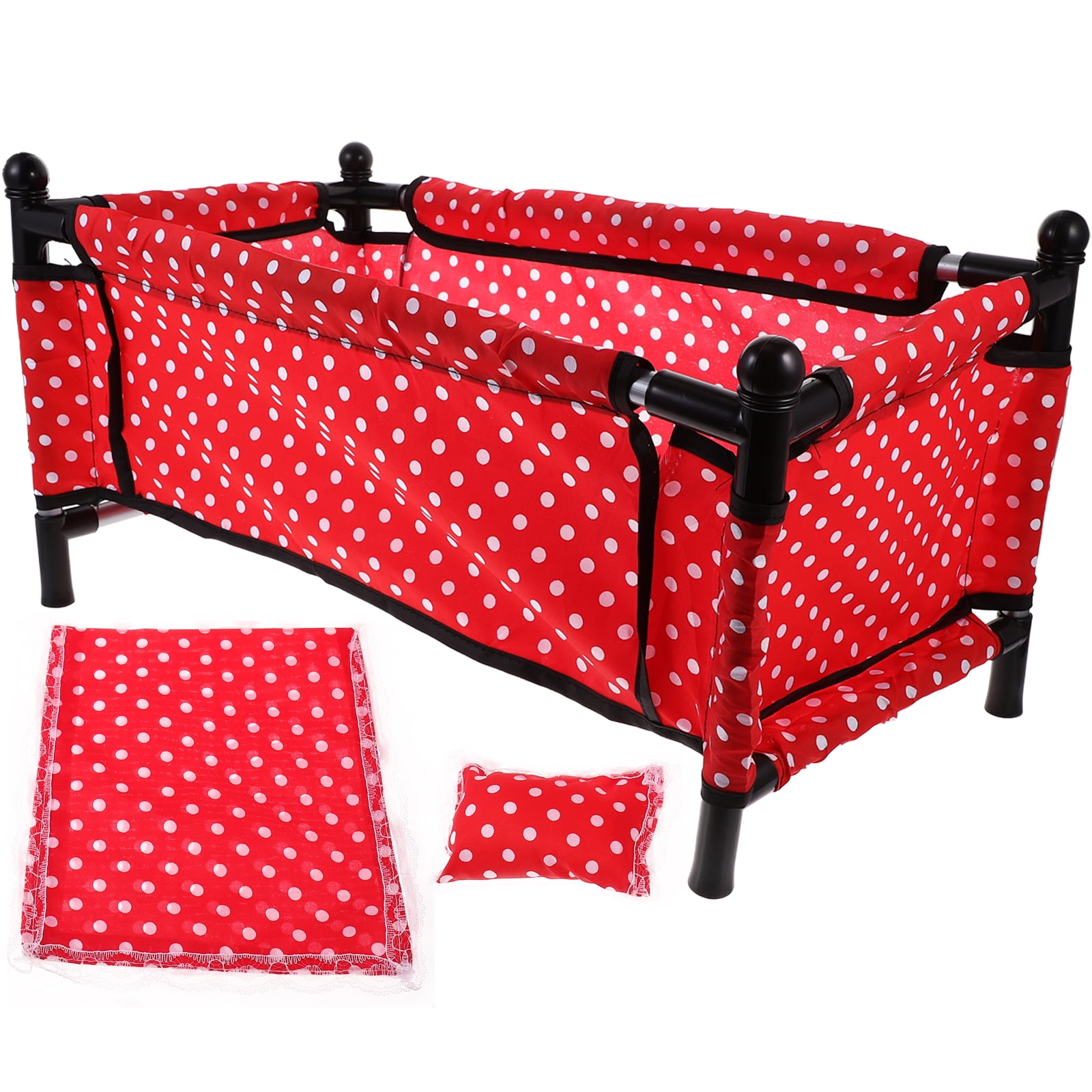 OGITUDE 1 Set Doll Bed Miniature Doll Sleeping Bed Dolls Crib Doll ...