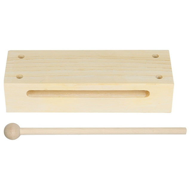 OGITUDE 1 Set Wood Block Instrument with Mallet Wood Rhythm Block ...