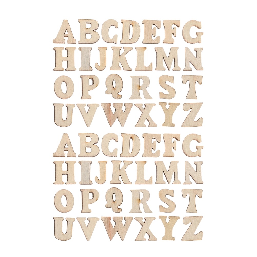 OGITUDE 104pcs Mini Wooden Letters Blank Wood Letters DIY Painting ...