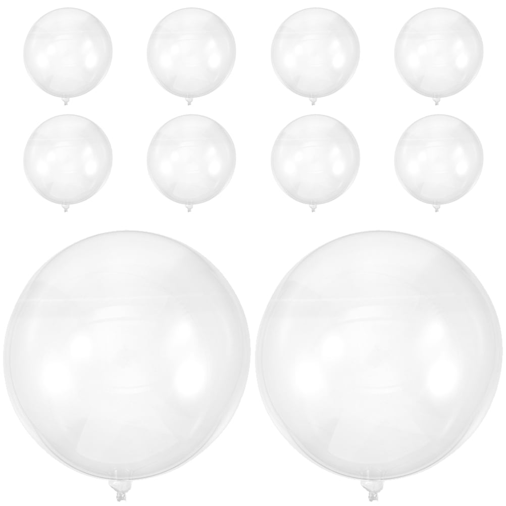 OGITUDE 10pcs Birthday Party Balloons Transparent Balloon Kit Festival ...