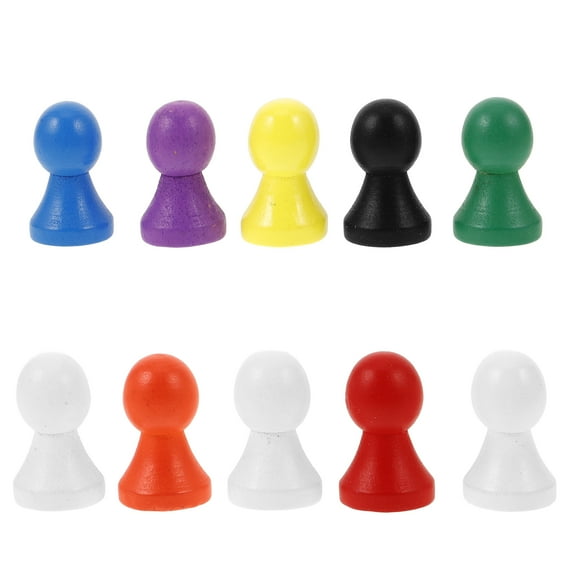 OGITUDE 10pcs Wooden Chess Pawns Chess Pieces Small Chess Pieces ...
