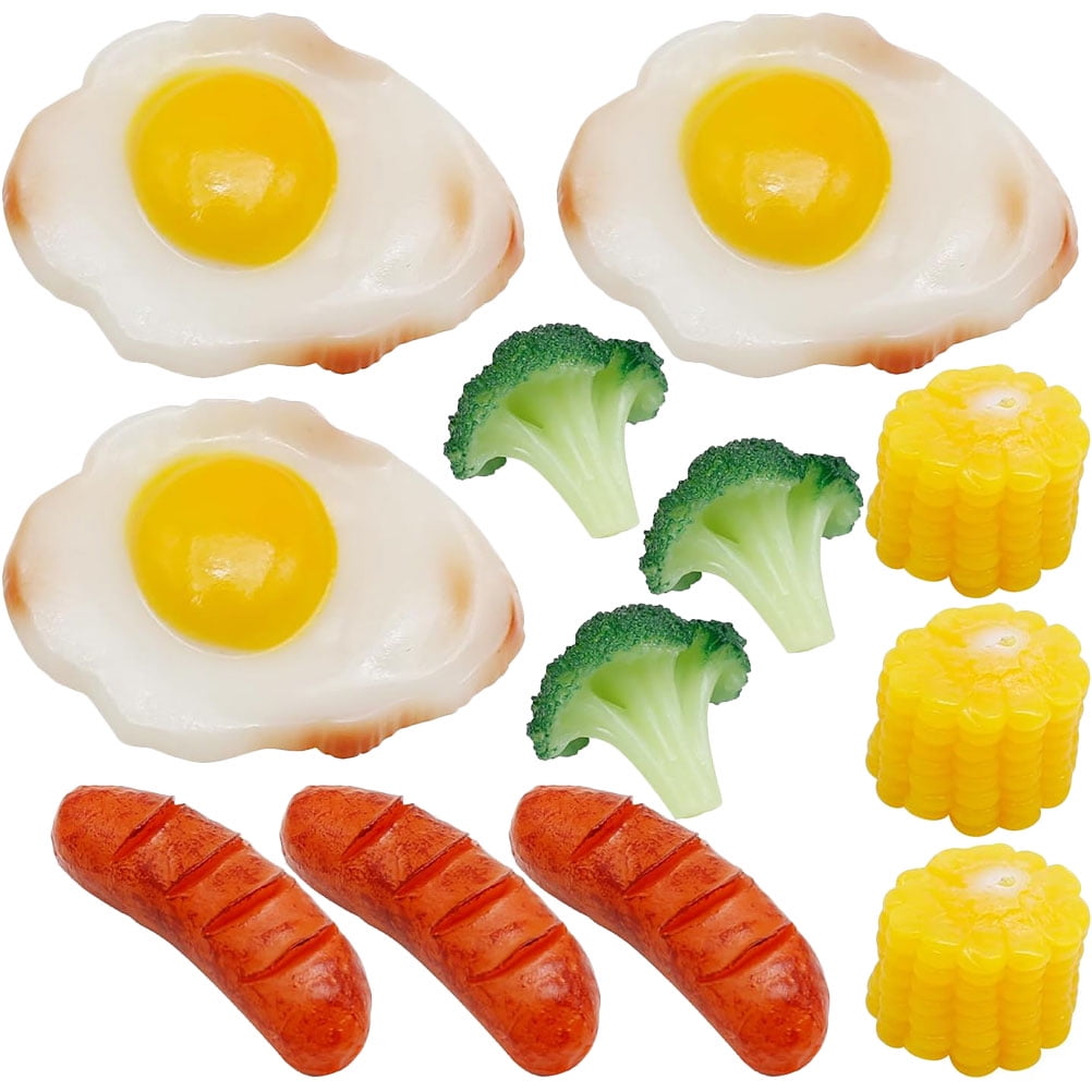 OGITUDE 12pcs Fake Food Model Pretend Play Food Toy Realistic ...