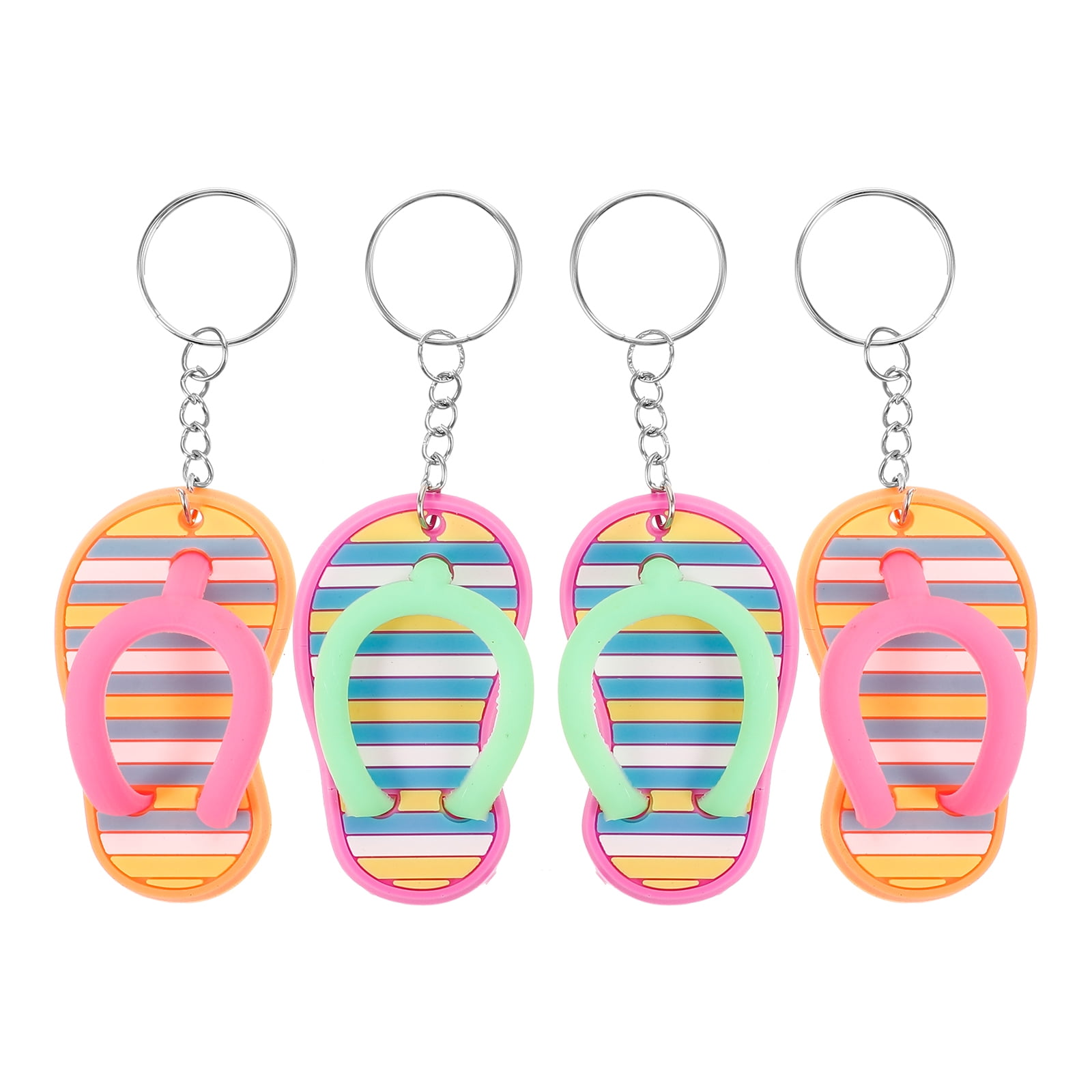 OGITUDE 2 Pairs Keychains Hawaii Slipper Keychain Fun Key Chains Beach ...